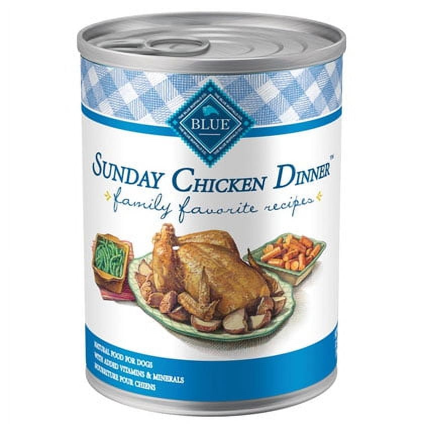 Blue Buffalo Healthy Wet Dog Food, Family Favorite Sunday Chicken ...