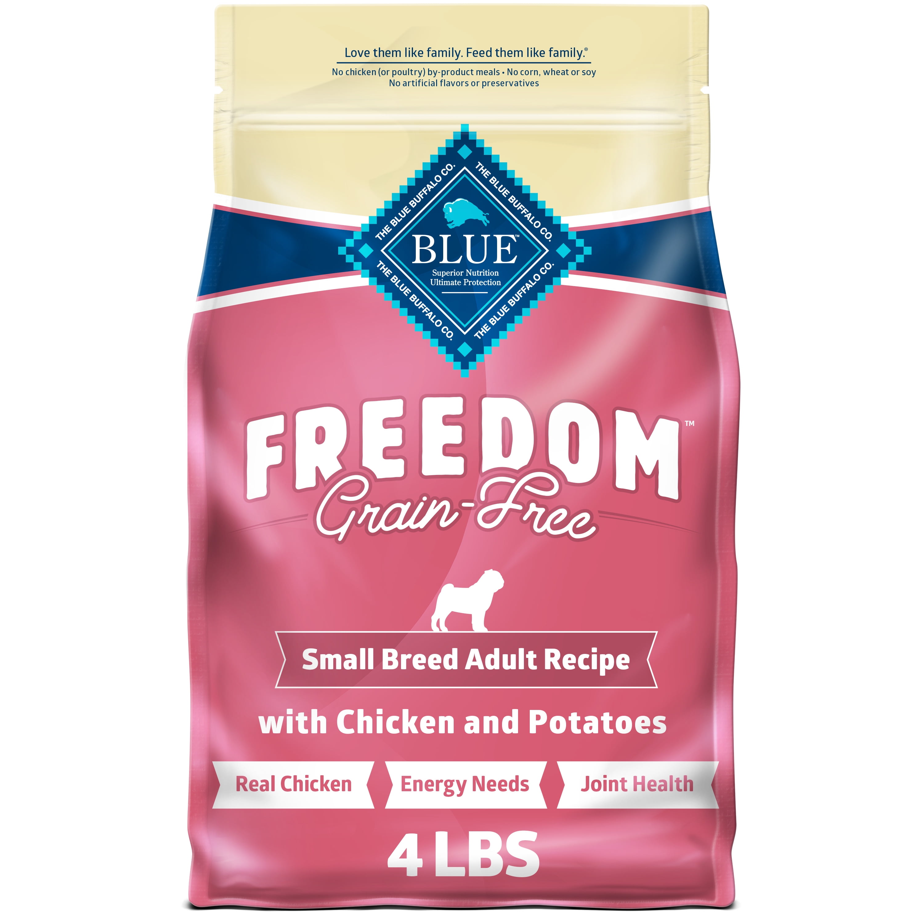 Blue Buffalo Freedom Grain-Free Small Breed Adult Dry Dog Food, Chicken ...