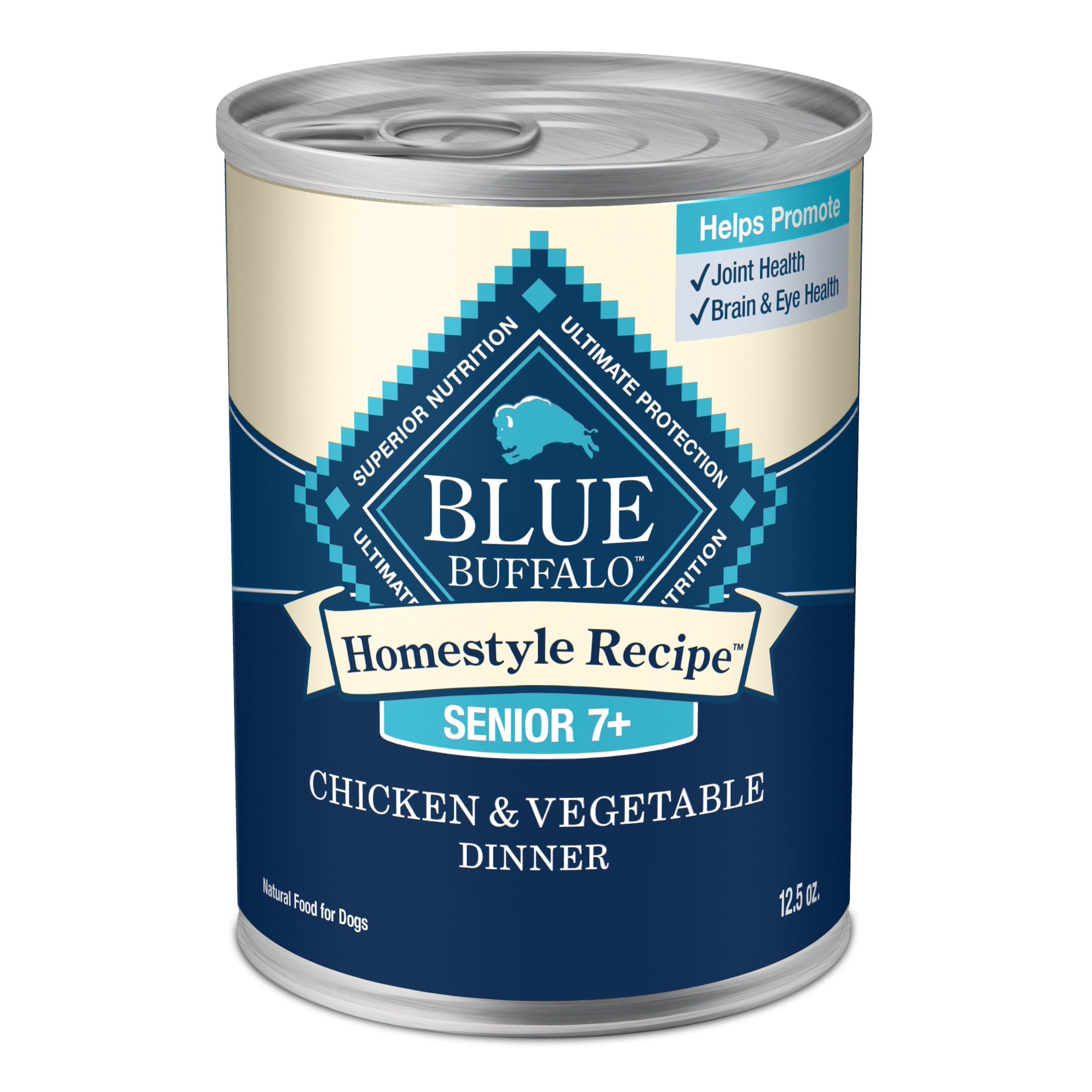 Blue Buffalo Homestyle Recipe SBF3 Senior Wet Dog Food, Made with ...