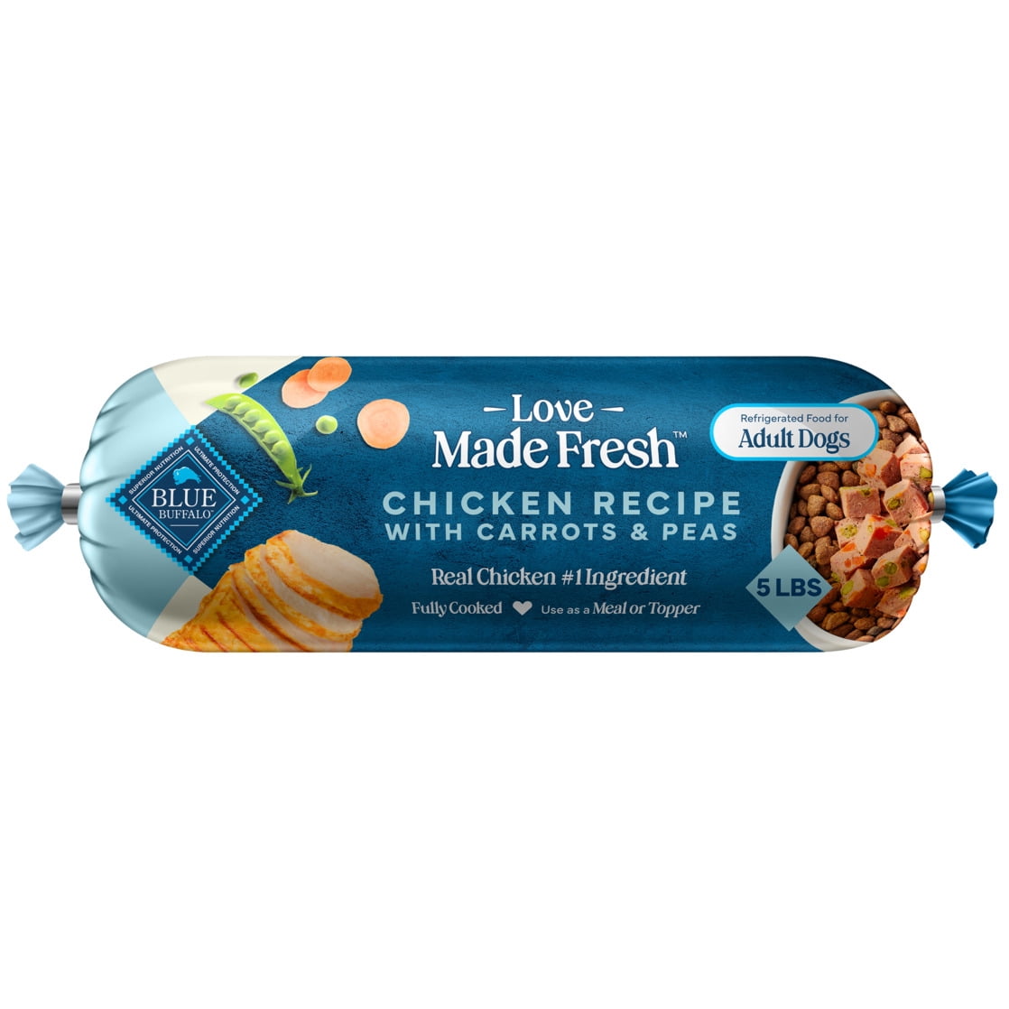 Blue Buffalo Love Made Fresh Dog Food, Refrigerated, Chicken Recipe ...