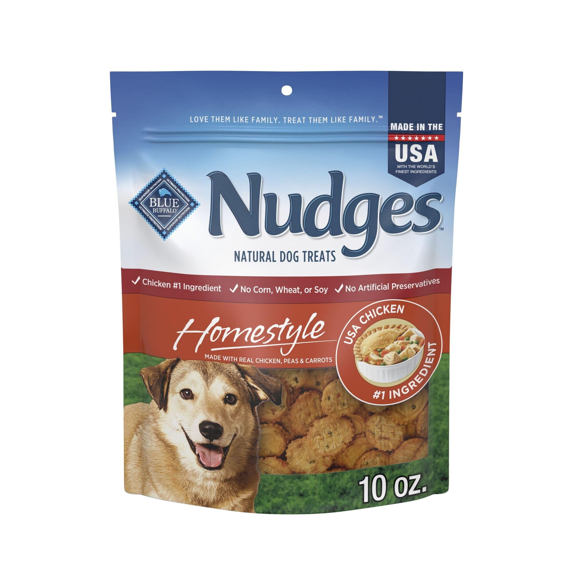 Blue Buffalo Nudges Homestyle Natural Dog ATT1Treats Made with Real ...