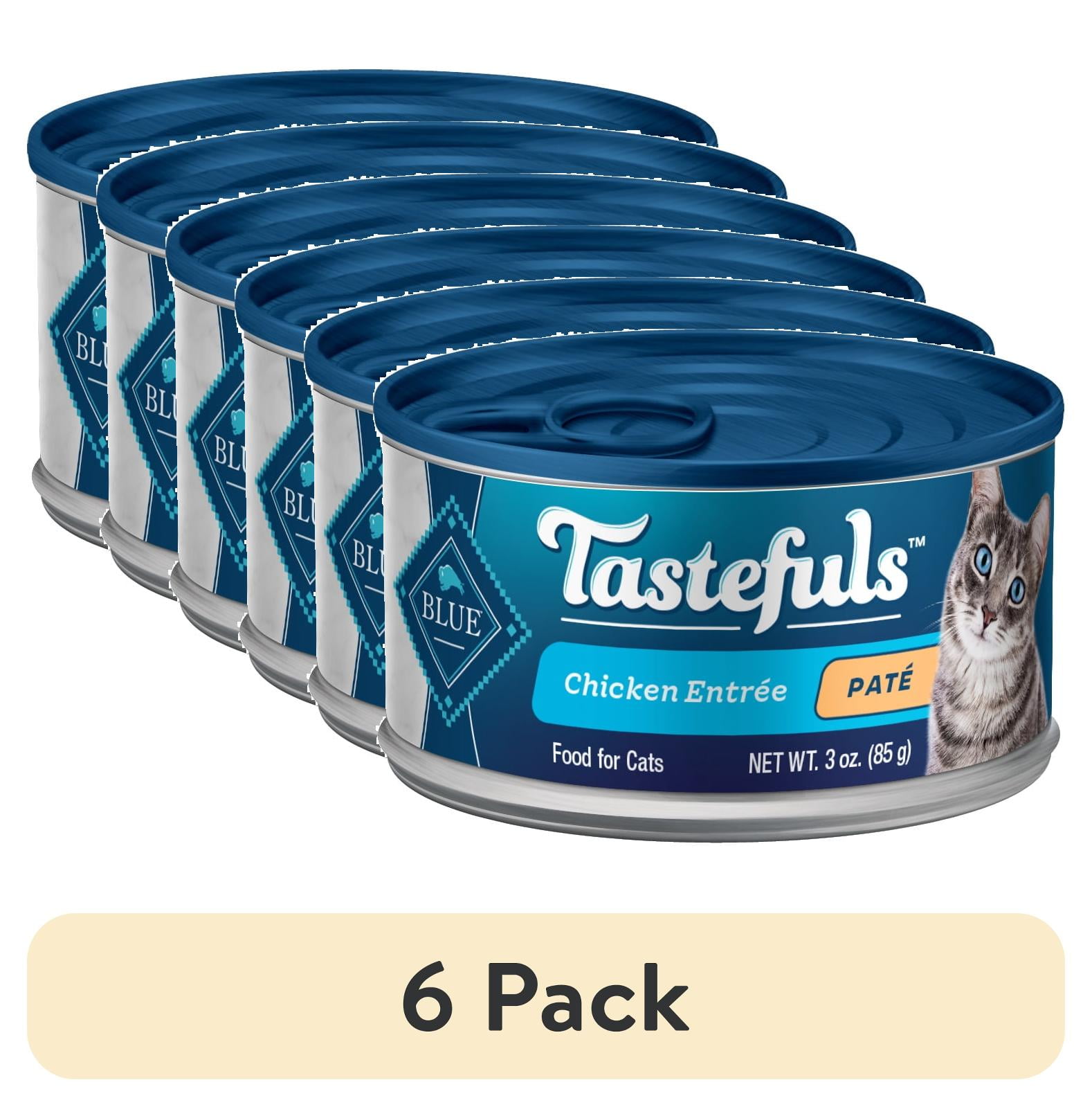 (6 pack) Blue Buffalo Tastefuls Natural Wet Cat Food, Adult, Chicken ...