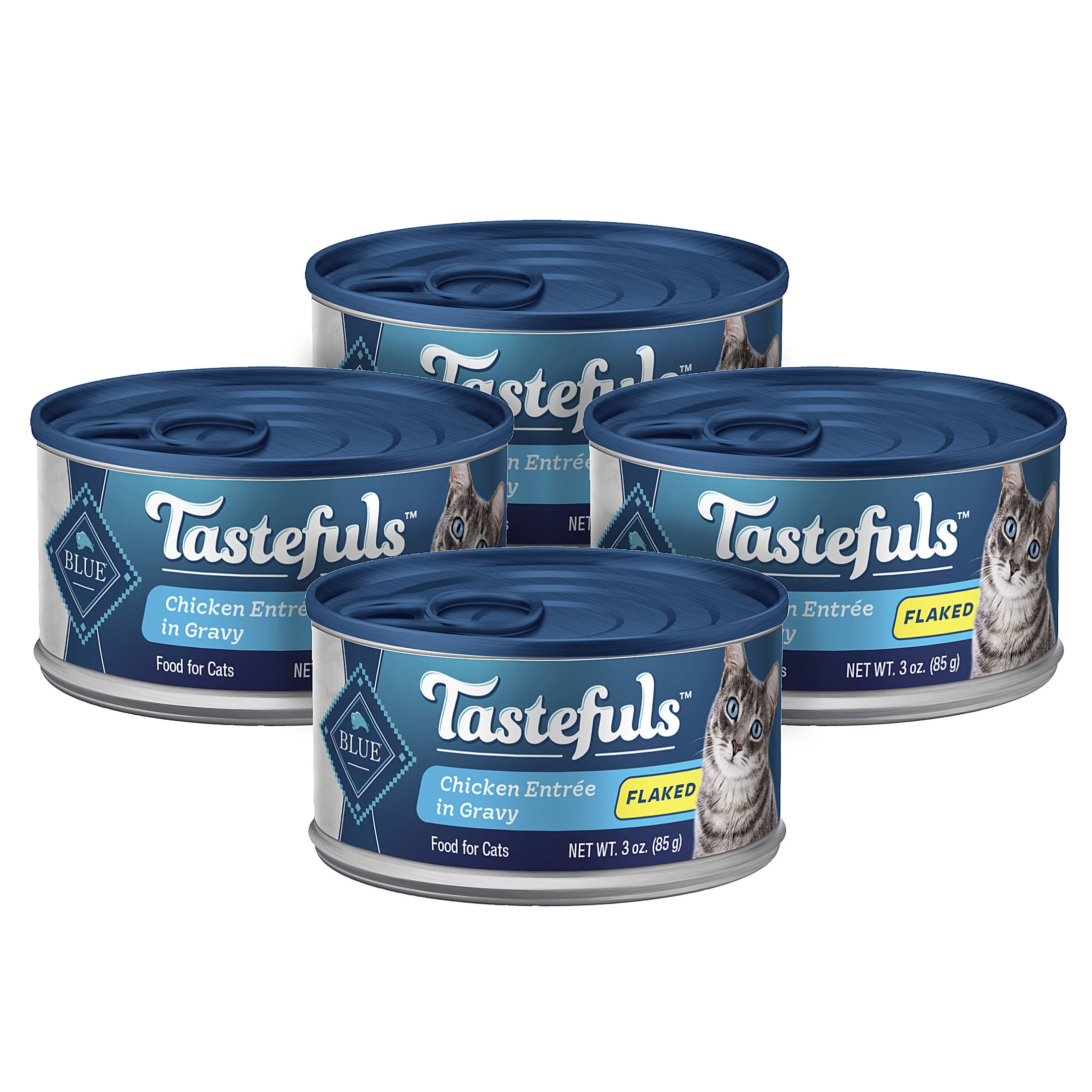 Blue Buffalo Tastefuls Natural Wet Cat Food Cans, Flaked Style, Chicken ...