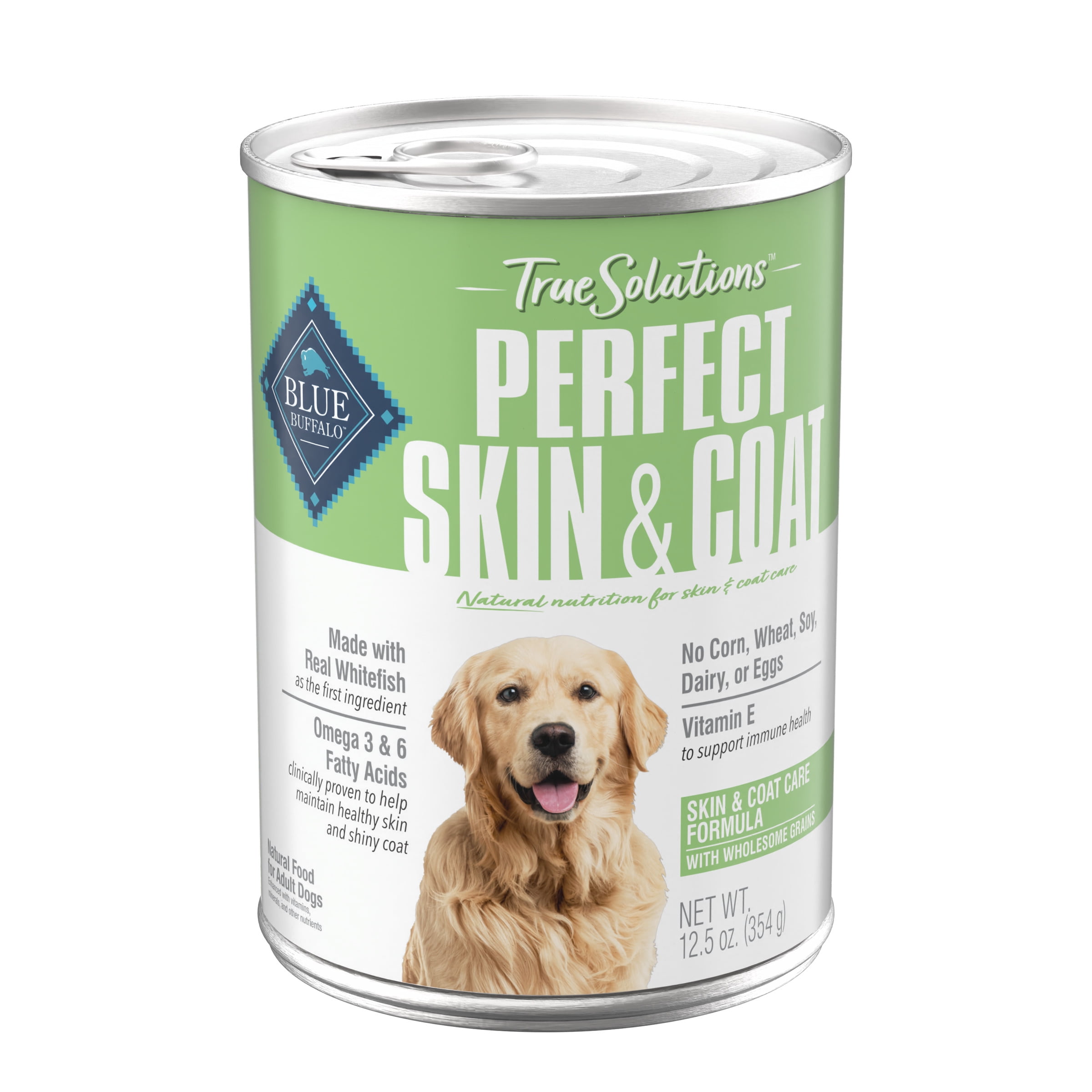 Blue Buffalo True Solutions Skin & Coat Care Wet Dog Food, 12.5-oz. Can ...