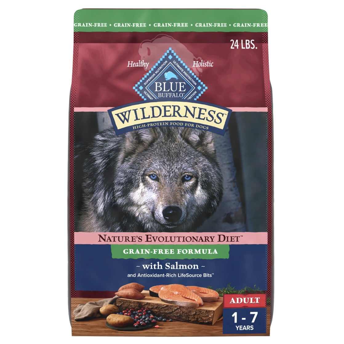 Blue Buffalo Wilderness Adult Grain-Free Dry Dog Food with Natural ...