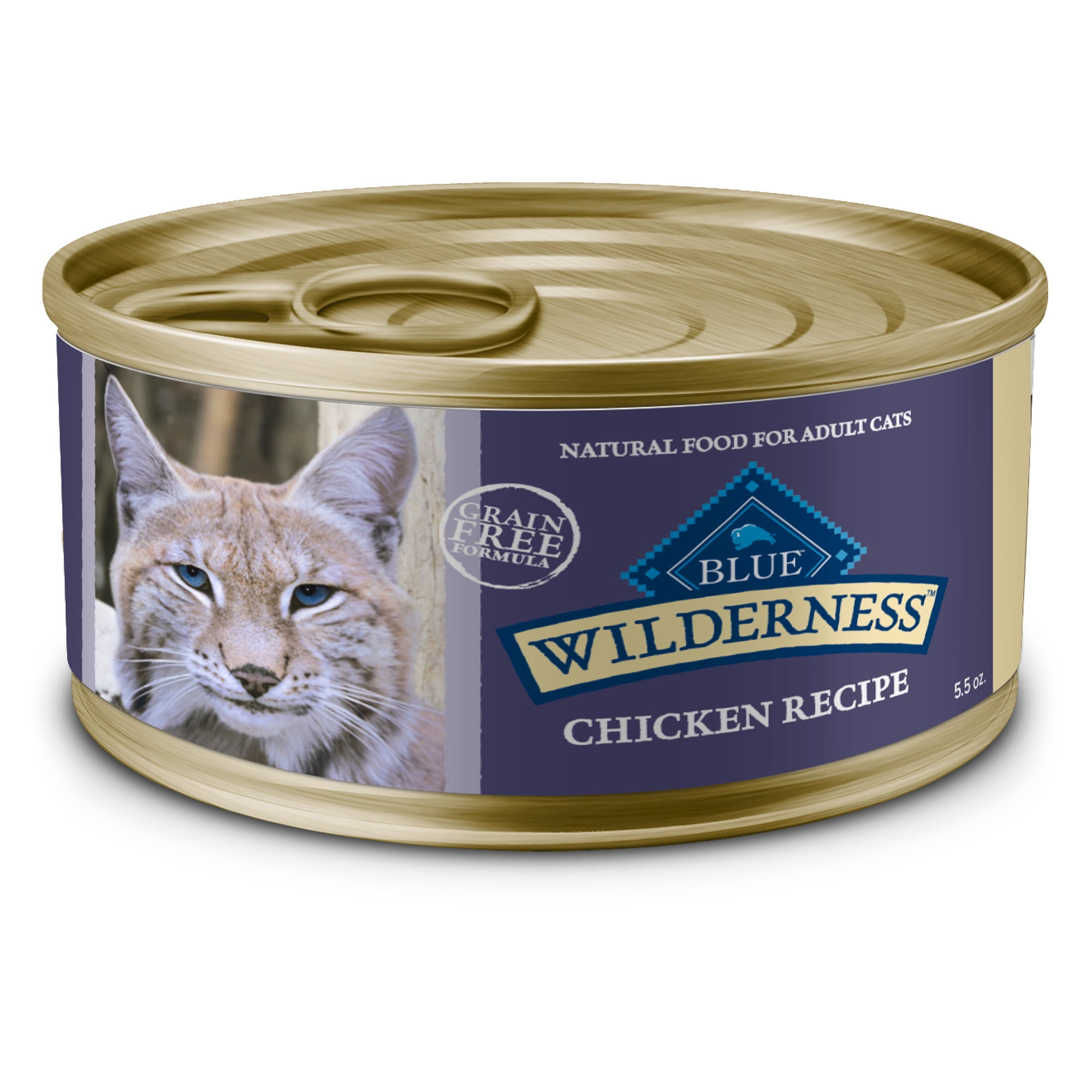 Blue Buffalo Wilderness Wet Cat Food Pate, High-Protein & Grain-Free ...