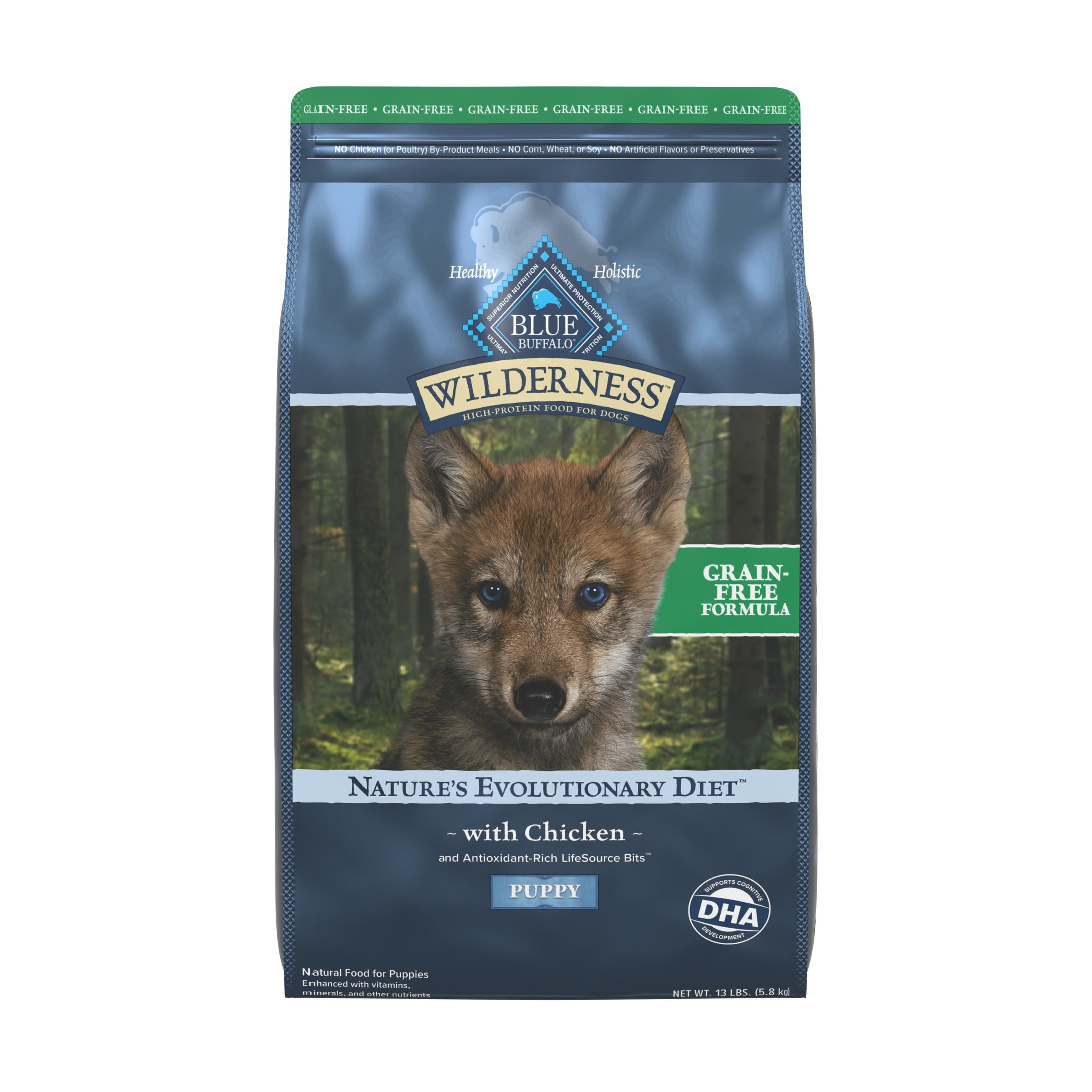 Blue Buffalo Wilderness Puppy High-Protein Natural Dry Dog Food ...