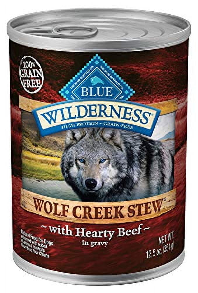 Blue Buffalo Wilderness Wolf Creek Stew High Protein, Natural Wet Dog ...