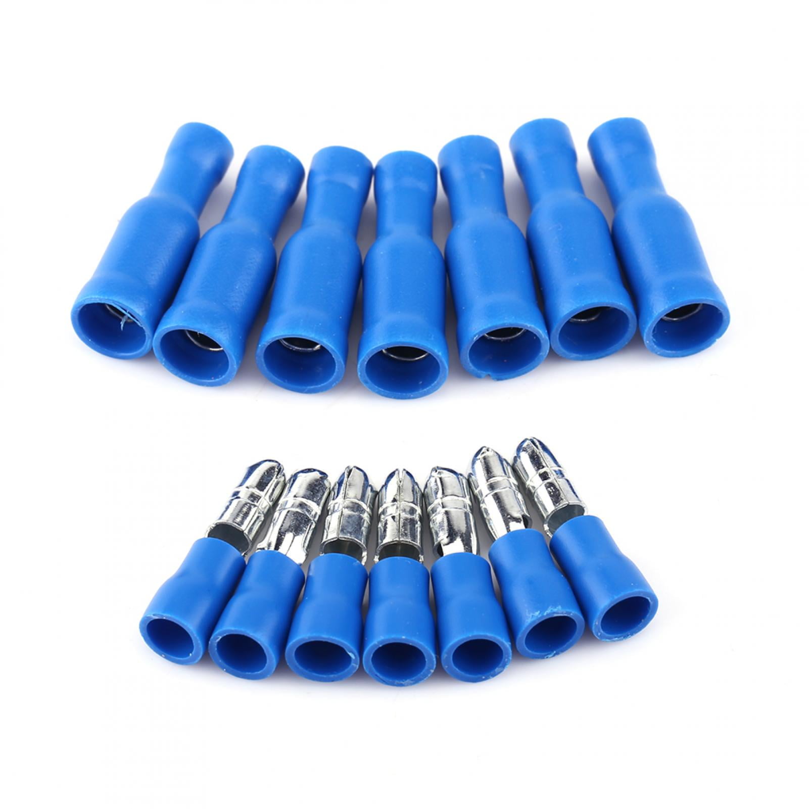 Blue Bullet Crimp Connectors for Autos - Male & Female Car Wiring ...
