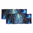 Blue Butterfly 2 Panels Kitchen Valance, Dream Flower Forest Tree Plant ...