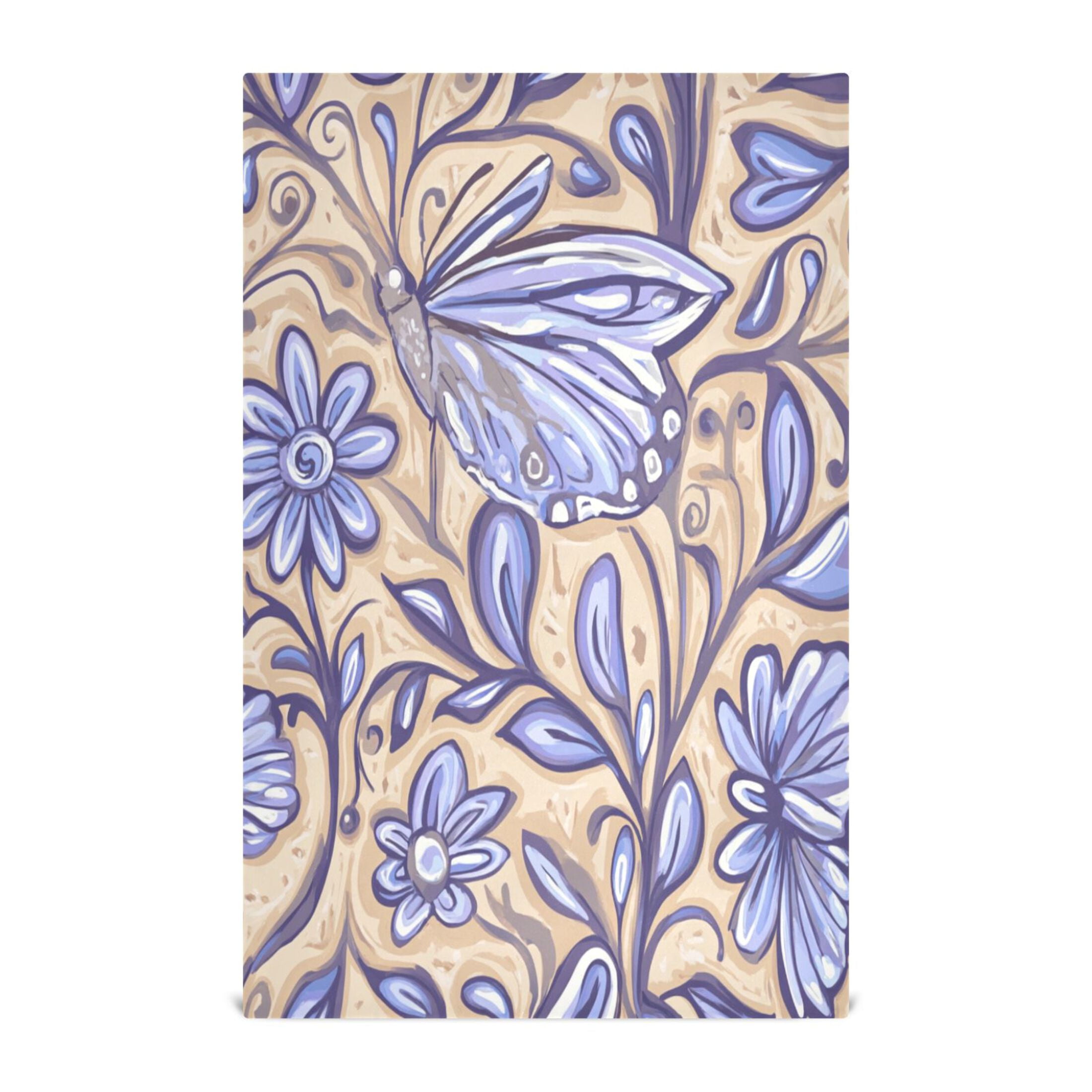 Blue Butterfly Design Kitchen Towels 6-Piece Pack Tea Towels for ...