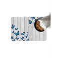 Blue Butterfly Doormat Non Slip Diatomaceous Earth Door Mat Absorbent ...
