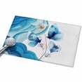 Blue Butterfly Front Door Rugs 2x3ft Watercolor White Flowers Ocean ...