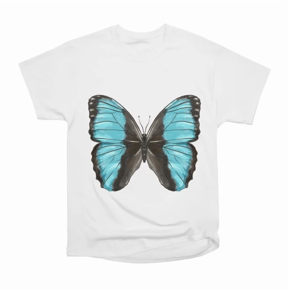 Blue Butterfly Insect Art T-Shirt Tee Gift For Him Merch For Her ...