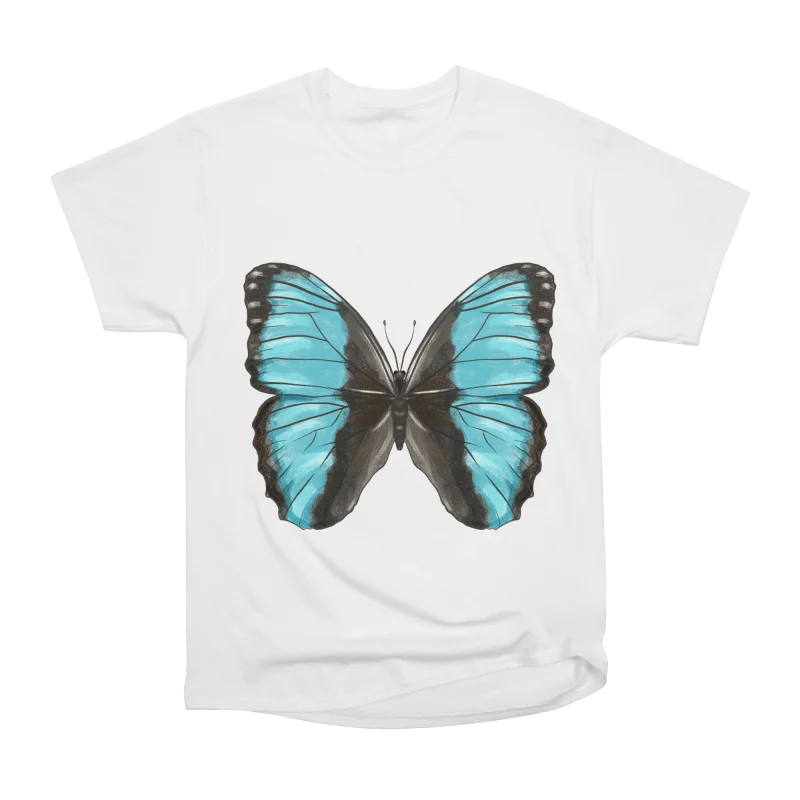 Blue Butterfly Insect Art T-Shirt Tee Gift For Him Merch For Her ...