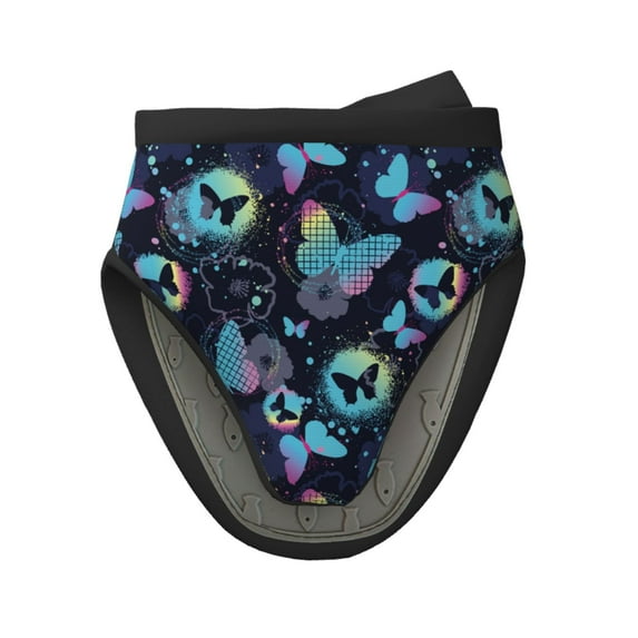 Blue Butterfly A Oven Mitts Heat Resistant, Soft Lining Silicone Mini ...