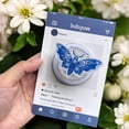 Blue Butterfly Phone Grip – Blue Gothic Moth Magnetic Griptok – Mothman ...