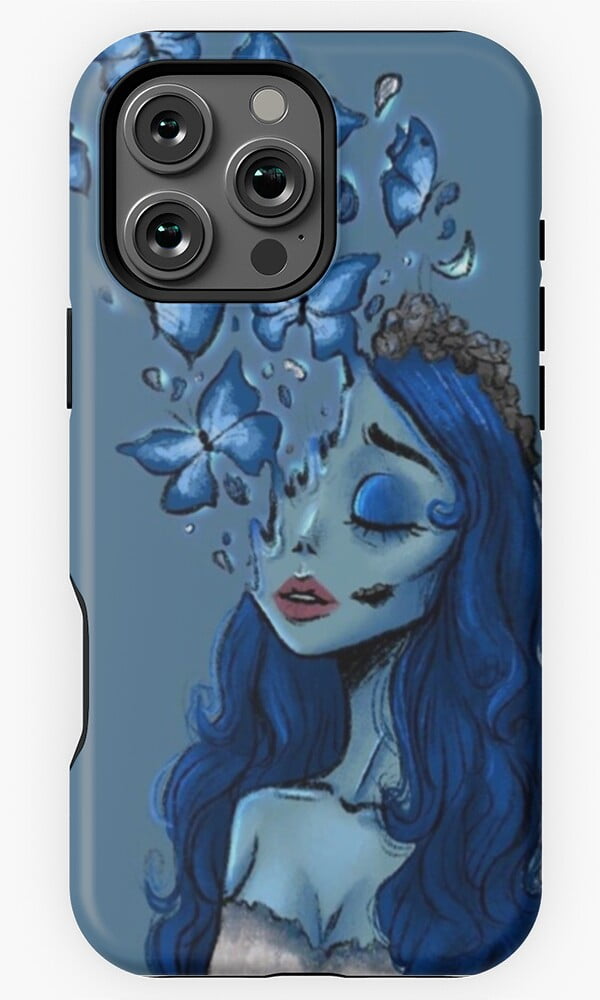 Blue Butterfly Premium Phone Case Compatible with iPhone 11 to 16 Pro ...