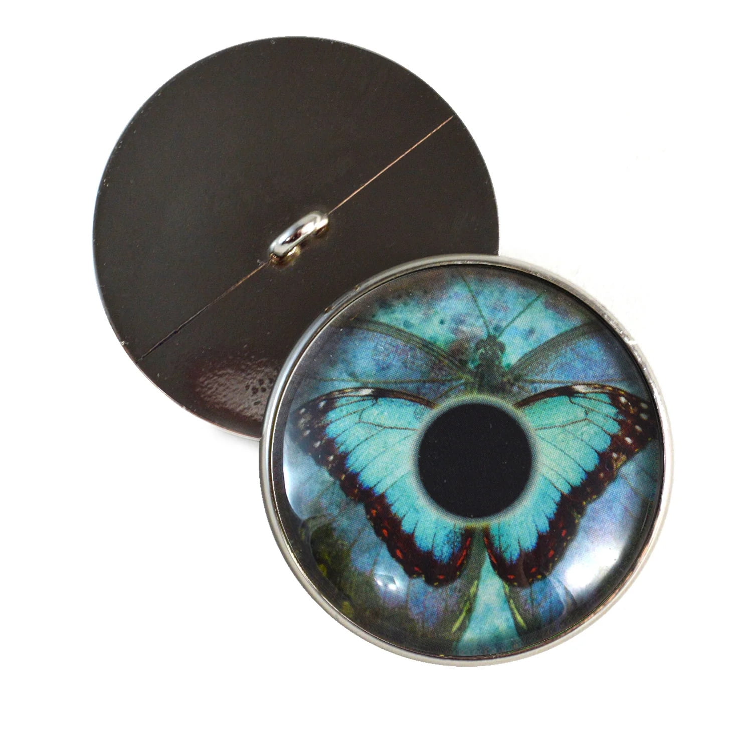 Blue Butterfly Sew-On Button Glass Eyes - Walmart.com