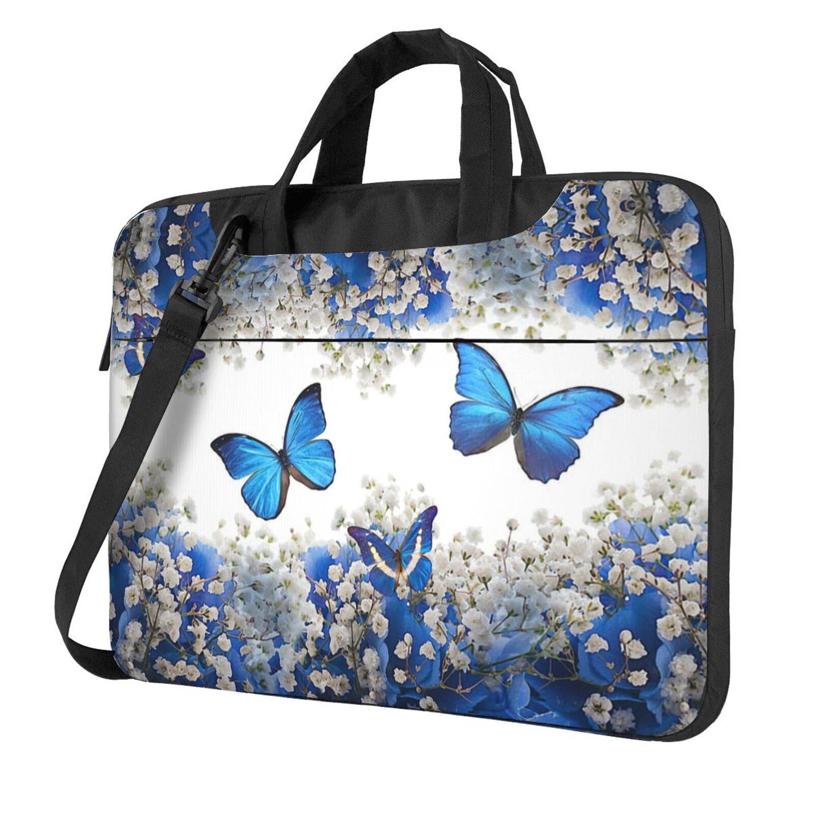 Blue Butterfly Sleek Durable Laptop Bag Laptop Case Computer Notebook ...