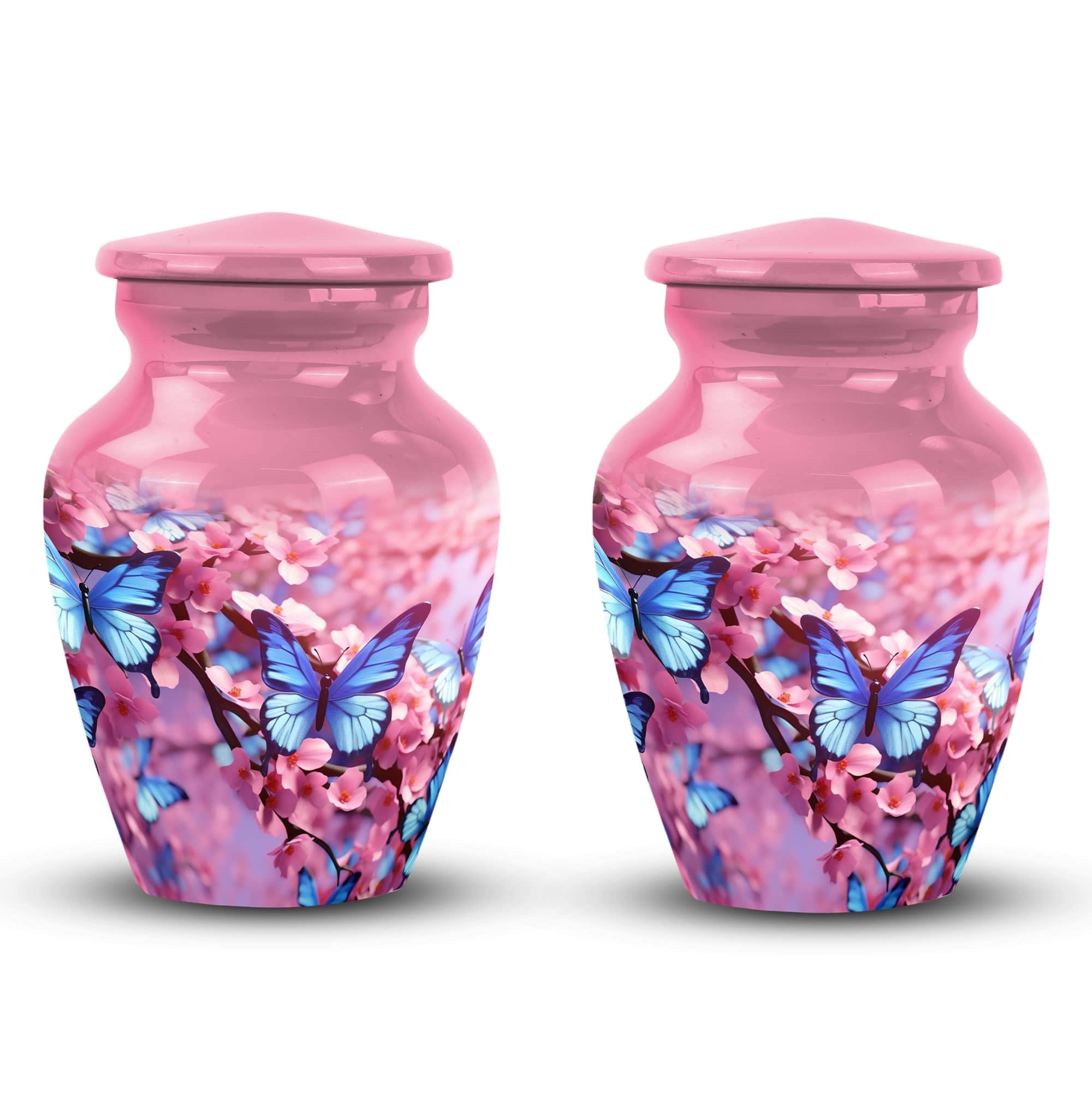 Blue Butterfly Urn - Urns For Human Ashes Adult - Cremation Urn Human ...