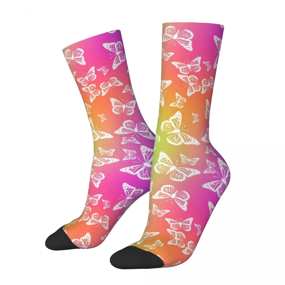 Blue Butterfly Wings Socks Spring Cute Animal Stockings Novelty Men ...