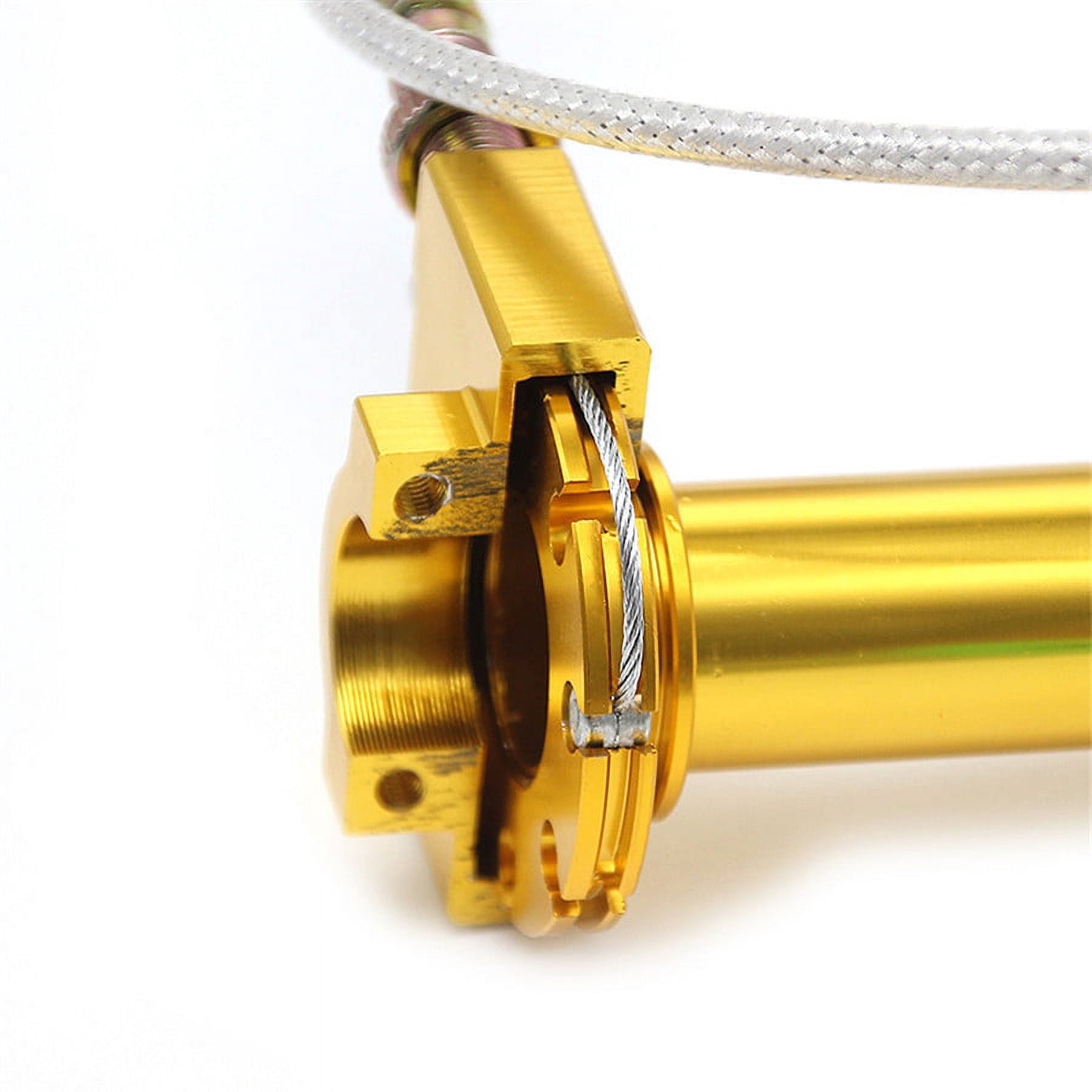 Blue CNC Aluminum Motorcycle 22mm 7/8'' Throttle Turn Grip Quick ...