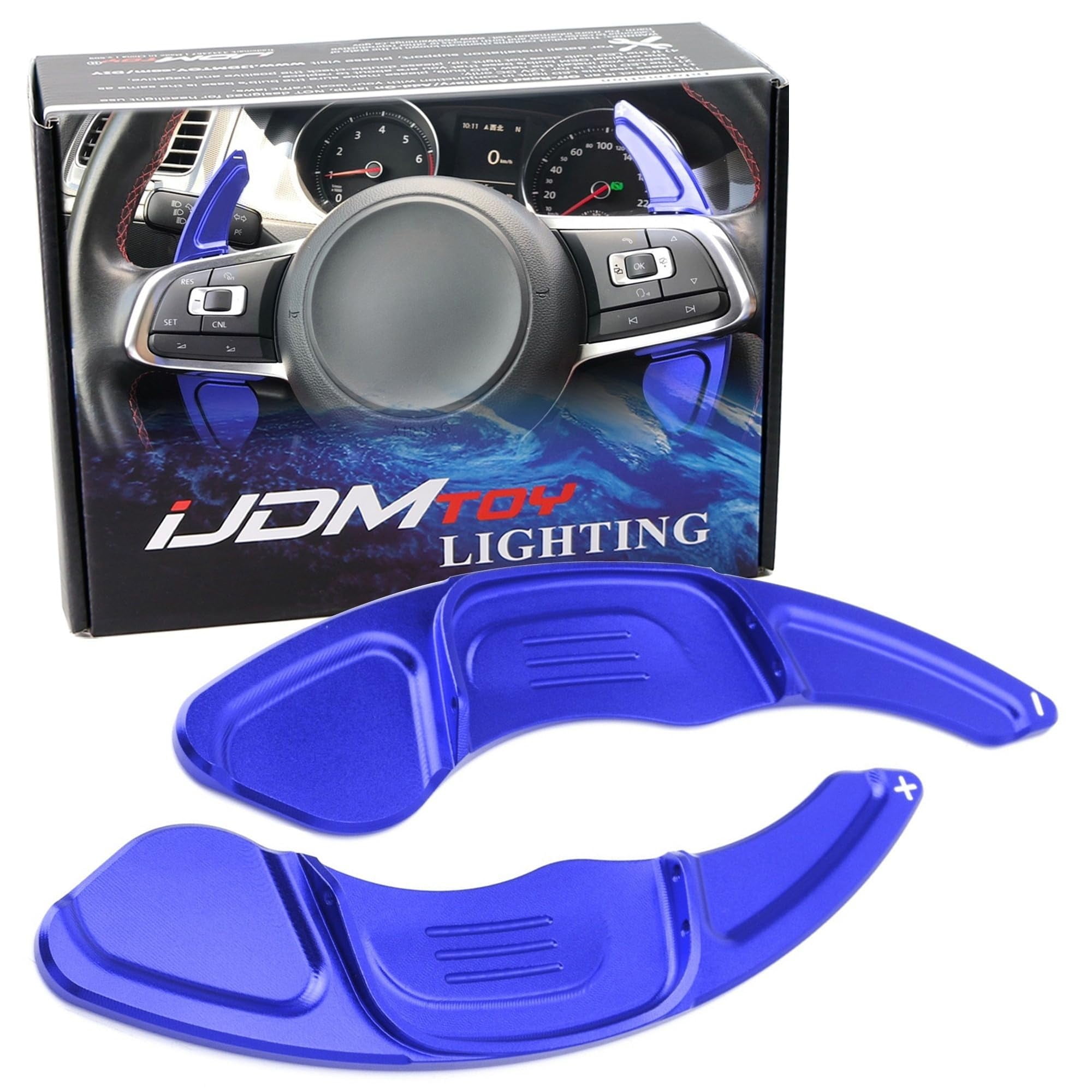 Blue CNC Billet Aluminum Larger Paddle Shifter Extensions For ...