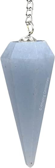 Blue Calcite Celestite Crystal Pendulum Divination - Walmart.com