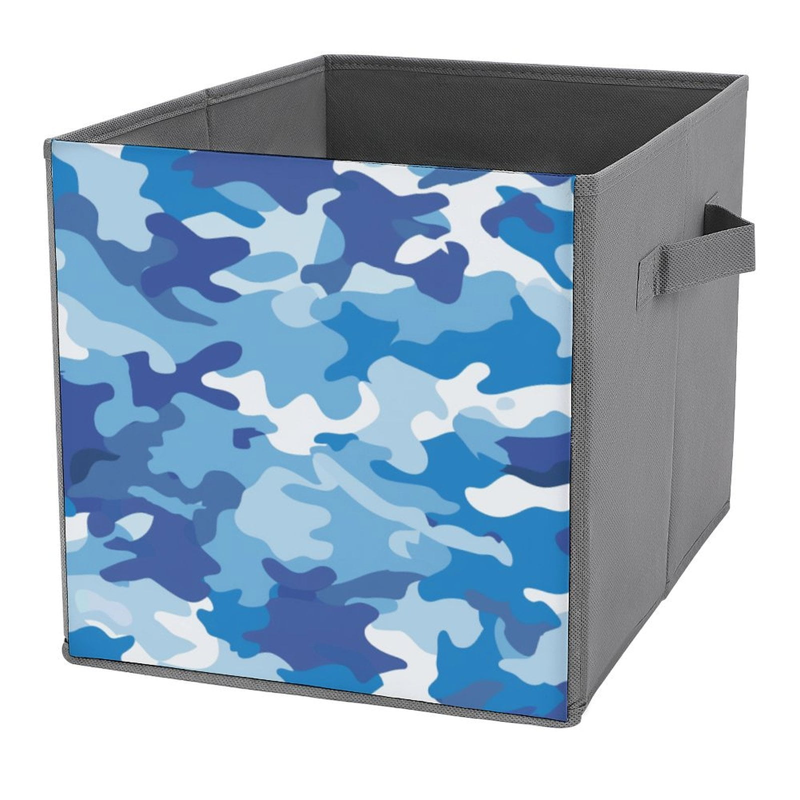 Blue Camo Camouflage2Storage Box With Easy Carry Handle, Collapsible ...