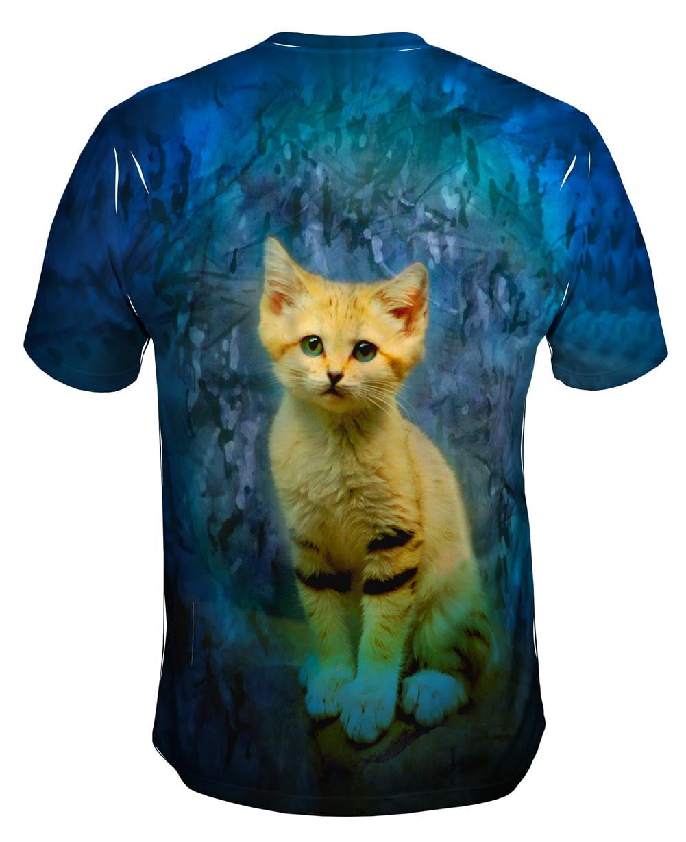 Blue Camo Kitten Mens T-Shirt All Over Print - Walmart.com