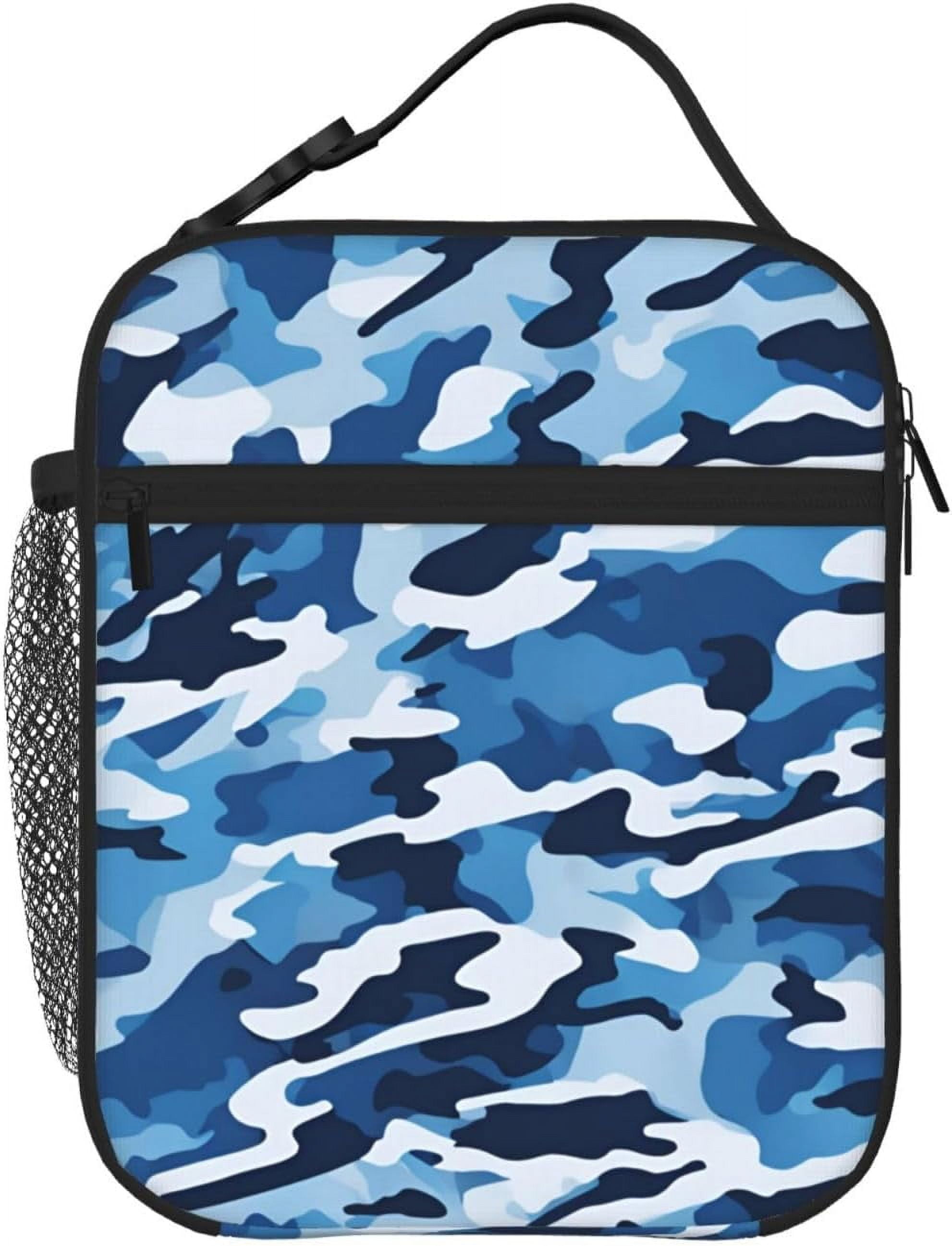 Blue Camo Lunch Box - Insulated Lunch Bags For WomenMenWomenMen ...