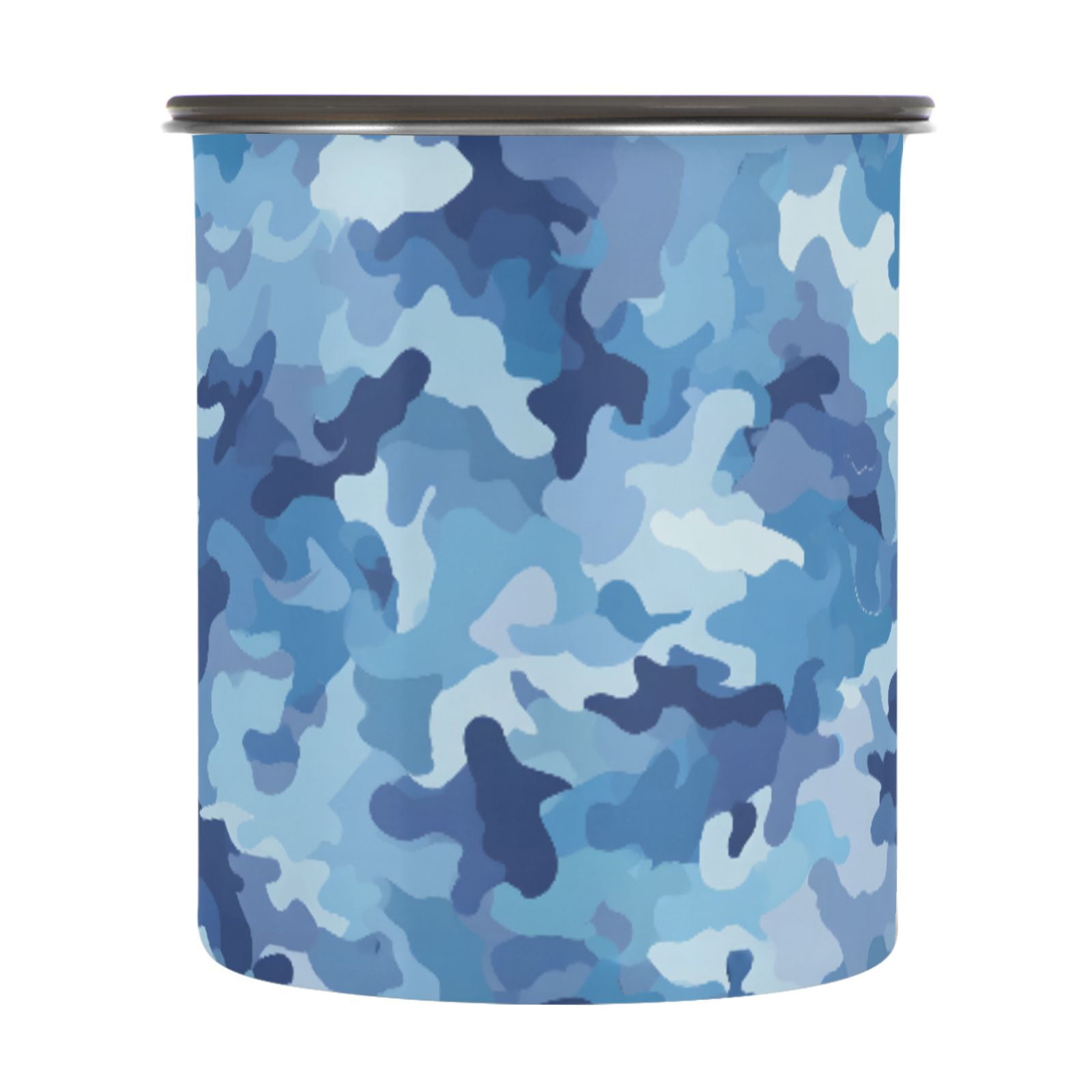 Blue Camouflage Camo Airtight Coffee Bean Canister 30oz Food Storage ...