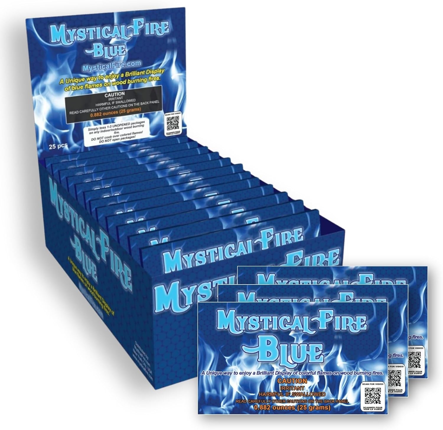 Blue Campfire Fireplace Colorant Packets (25 Pack, Blue) - Walmart.com