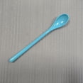 (Blue) Candy Color Plastic Long Handle Dessert Spoons Dinner Tea Spoon ...