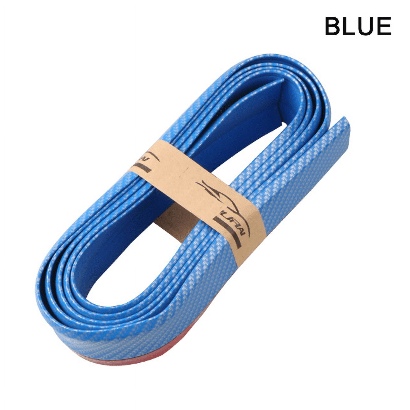 Blue-Carbon Fiber Car Rubber Front Bumper, Jules Protector ...