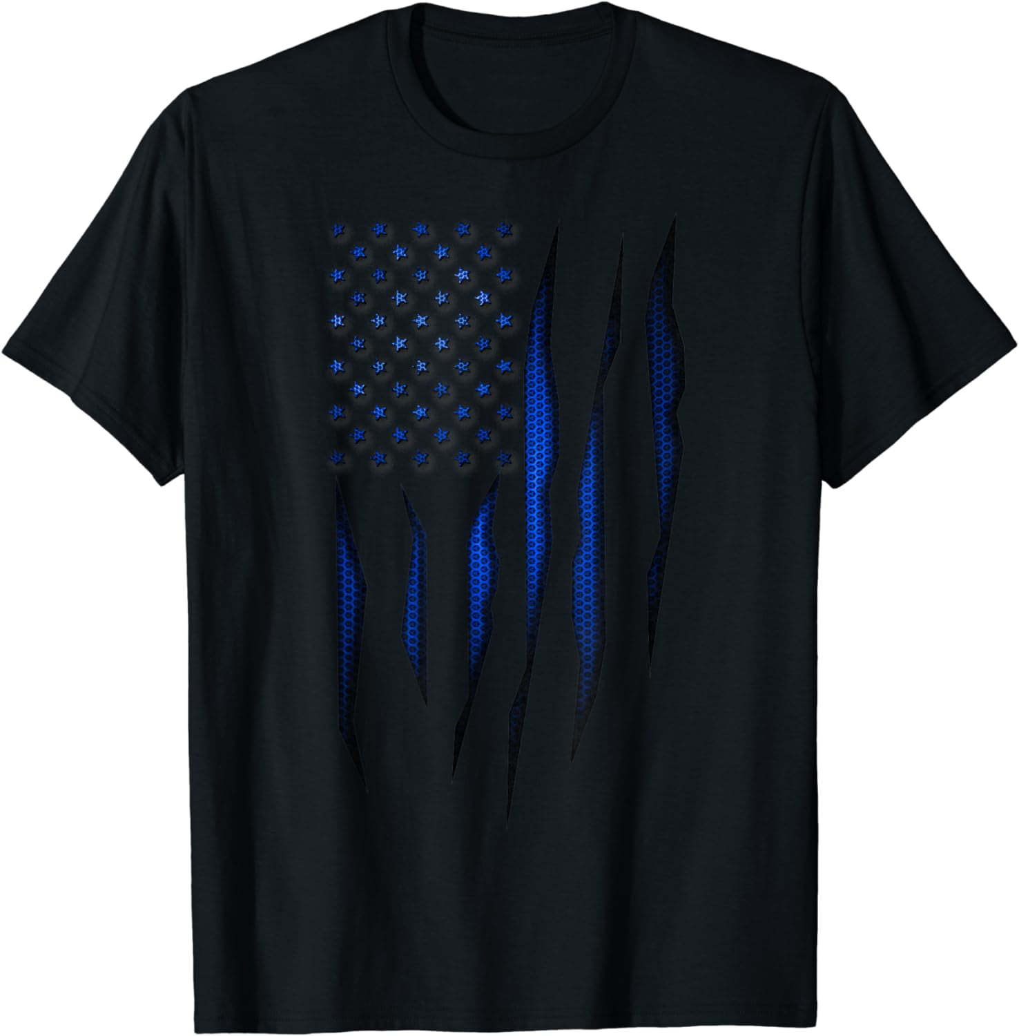 Blue Carbon Onyx American Flag T-Shirt - Walmart.com