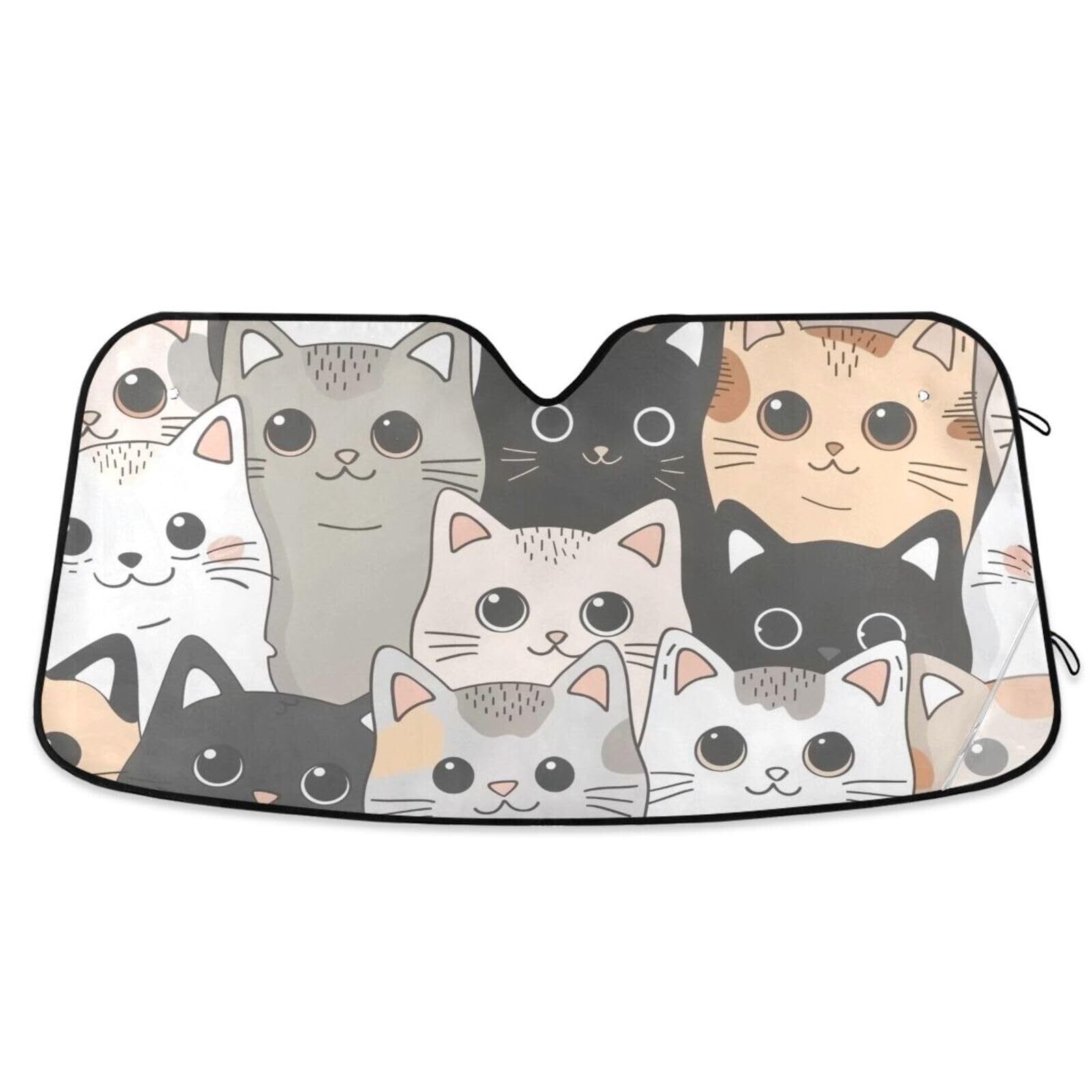 Blue Cartoon Eyes Windshield Sunshade for Car SUV Truck Front Window ...