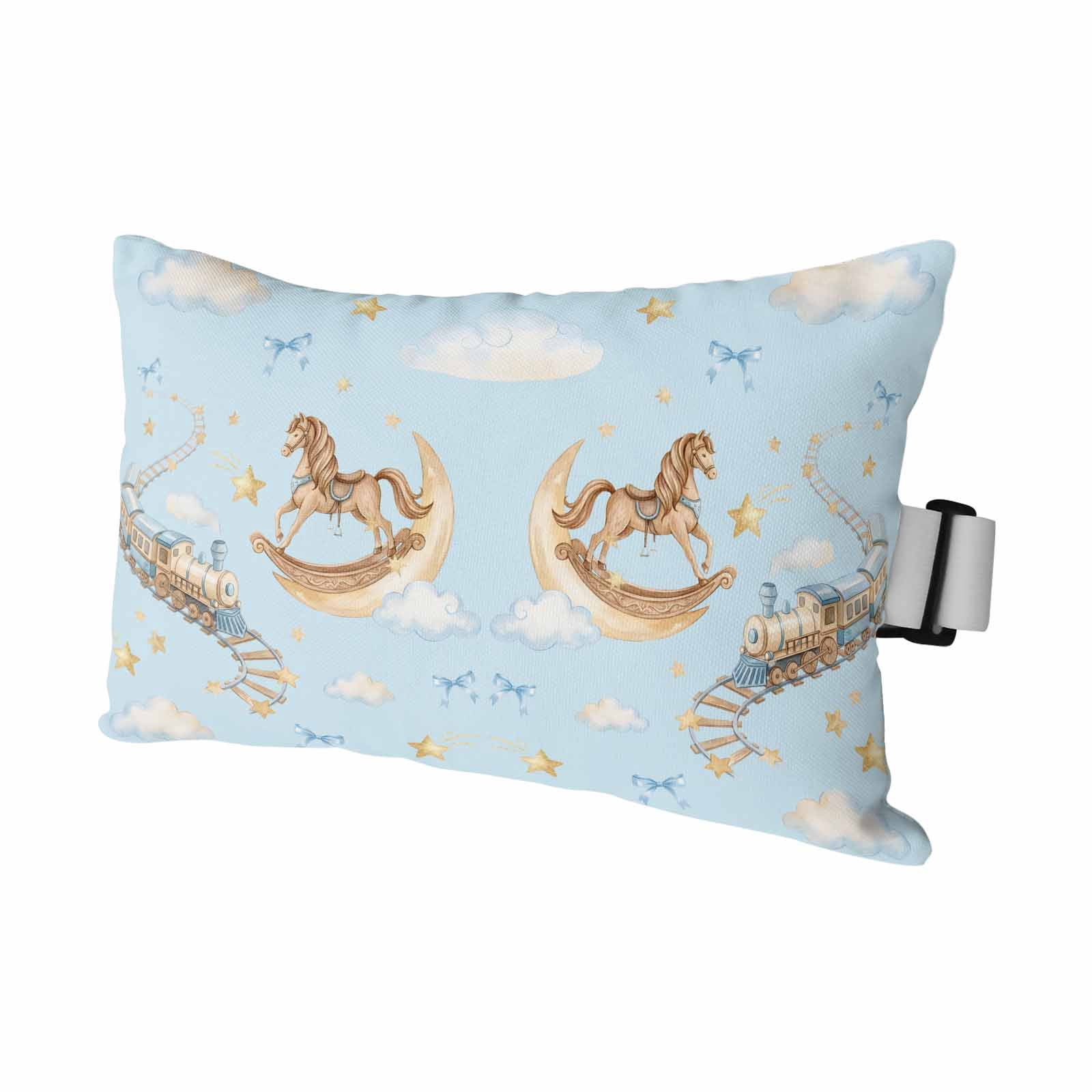 Blue Cartoon Outdoor Pillows for Chaise Lounge Chair Waterproof Lumbar ...