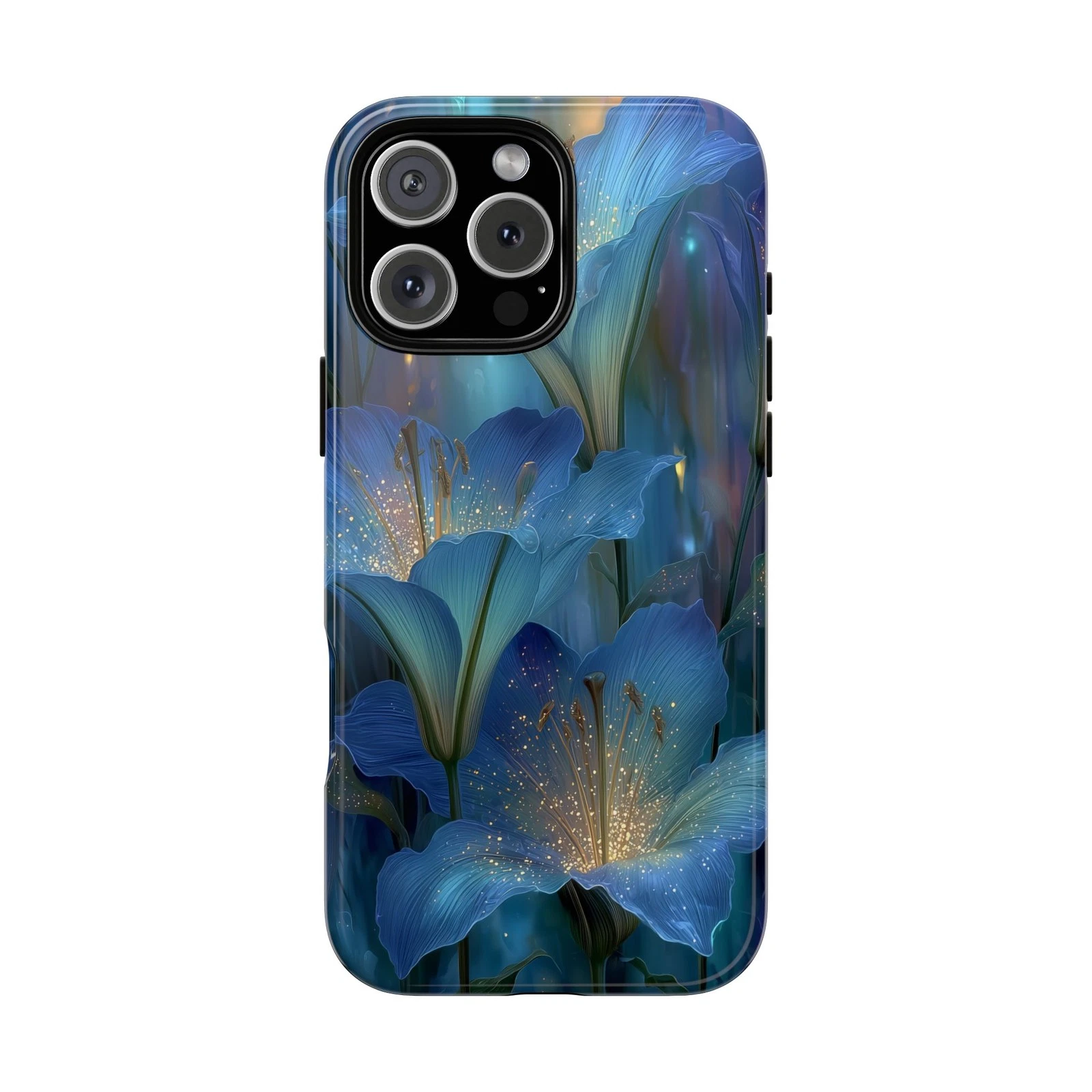 Blue Casa Blanca Lily Flower Bloom Case for iPhone 17 11 12 13 14 15 16 ...