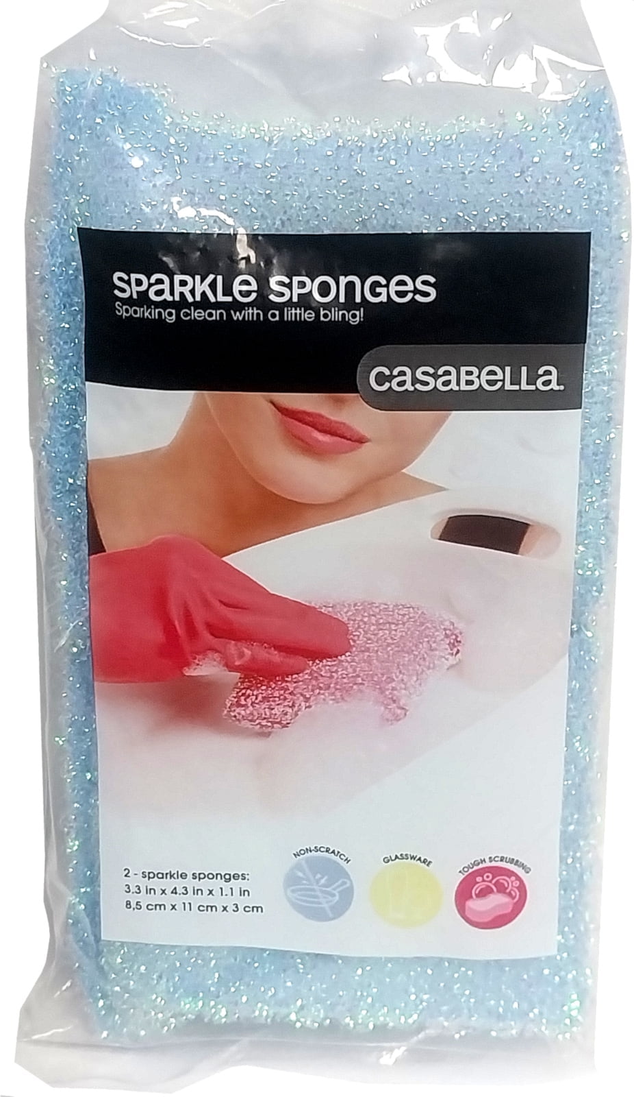 Blue Casabella Sparkle Sponges - Walmart.com