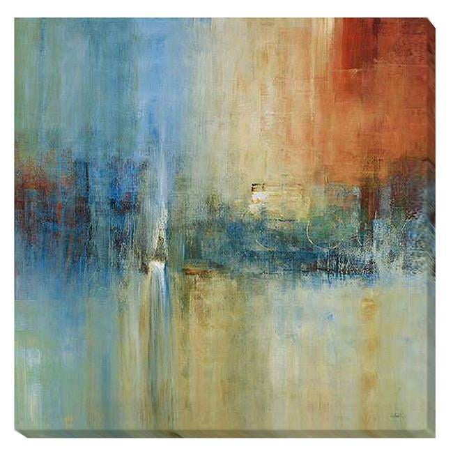 Blue Cascade Canvas Giclee Art - Blue - 20 in. - Walmart.com