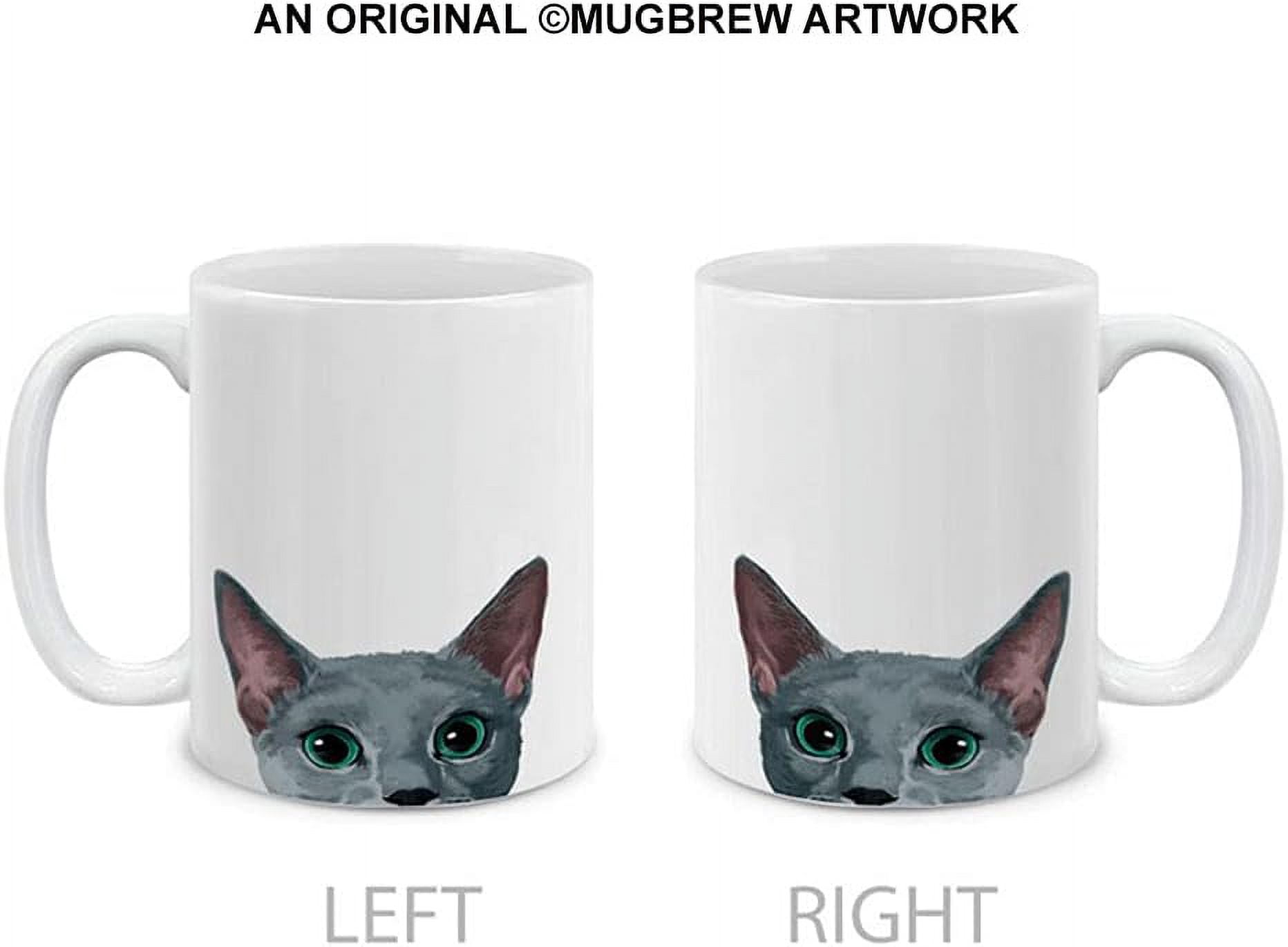 Blue Cat Ceramic Coffee Mug Tea Cup, 11 OZ - Walmart.com