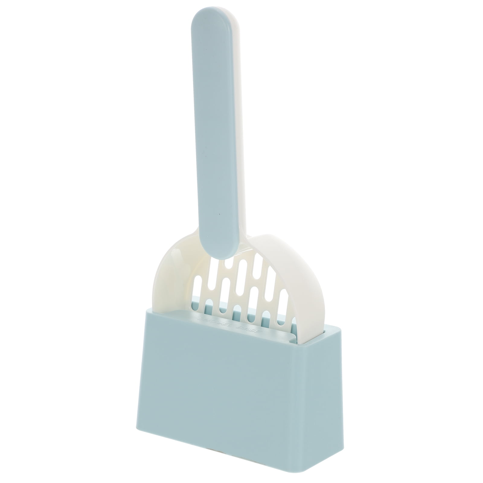 Blue Cat Litter Scoop with Trash Bag - Pet Pooper Scooper for Cat Sand ...