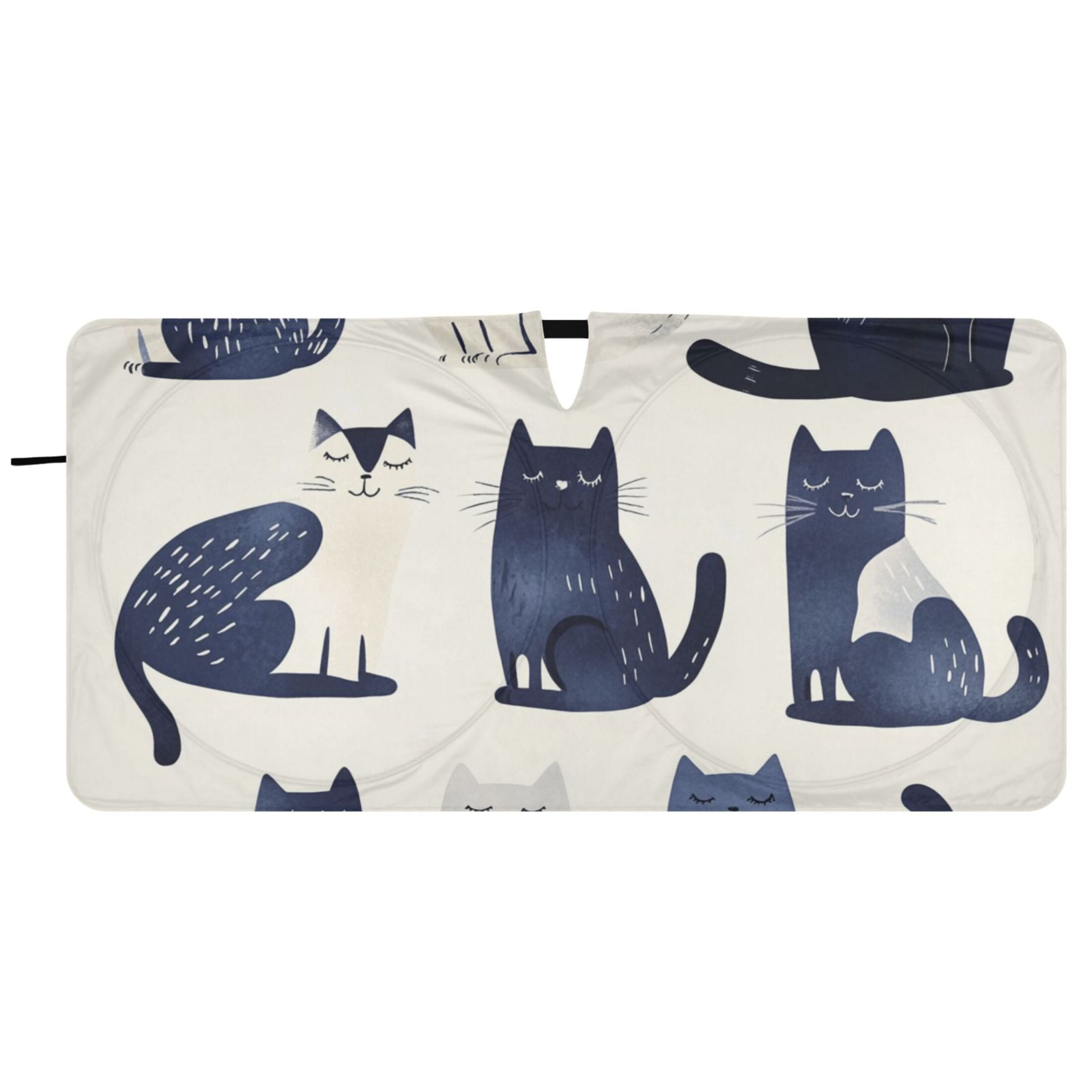 Blue Cats Car Windshield Sun Shade Foldable Front Window Shades Cover ...