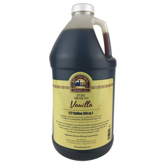 Blue Cattle Truck Trading Co. Pure Mexican Vanilla Extract, Half Gallon ...