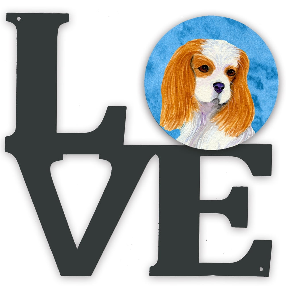 Blue Cavalier Spaniel Metal Wall Artwork LOVE - Walmart.com
