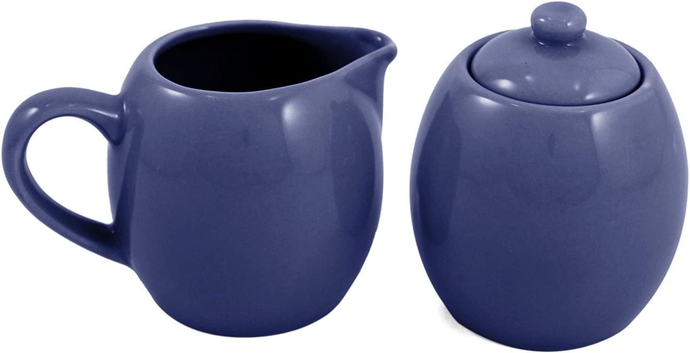 Blue Ceramic and Sugar Service Set with Lid - Walmart.com