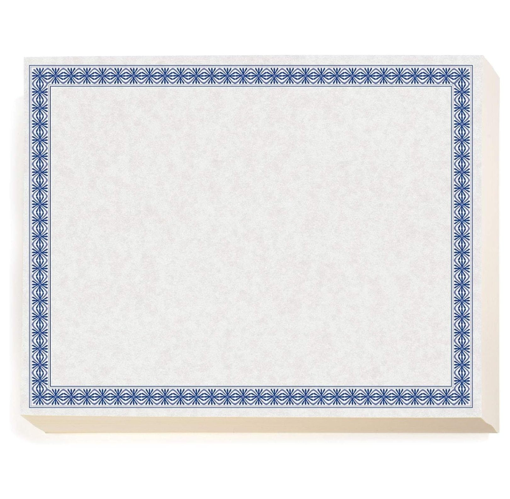 Blue Certificates, Gray Parchment, 8 1/2 inch x 11 inch, 28lb Cover ...