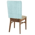 Blue Chair Back Covers Set of 6 Linen Texture Modern Abstract Country ...